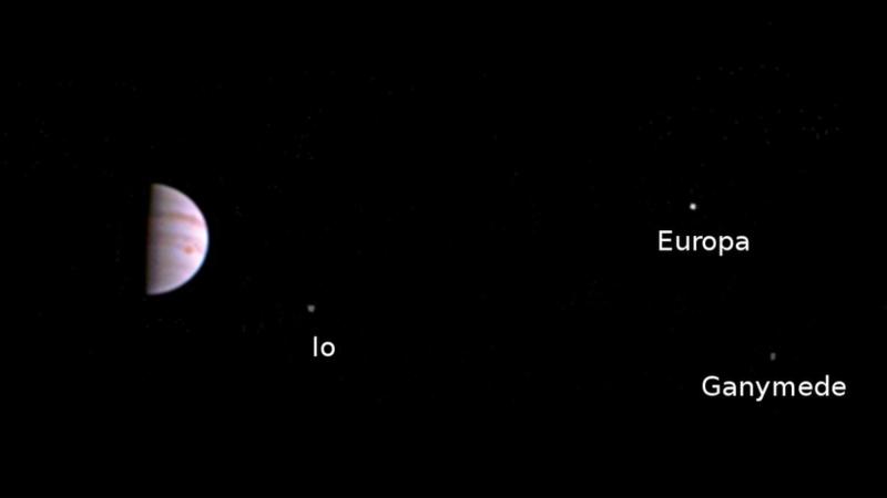Juno probe returns first in-orbit Jupiter photo - BBC News