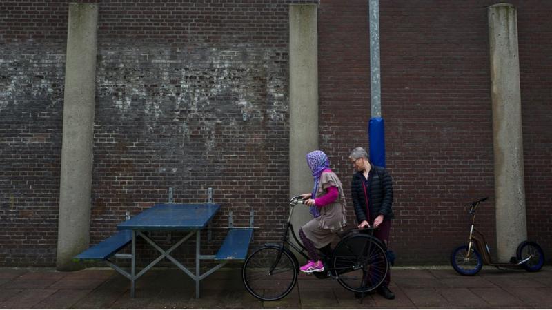In pictures: The Dutch prison asylum seekers call home - BBC News