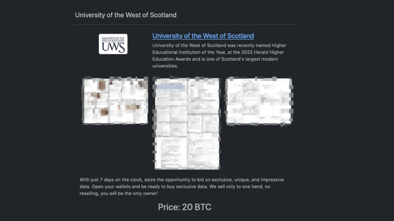 Scottish university UWS targeted by cyber attackers - BBC News