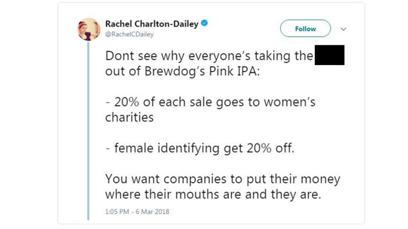 BrewDog's mock Pink IPA 'beer for girls' splits opinion - BBC News
