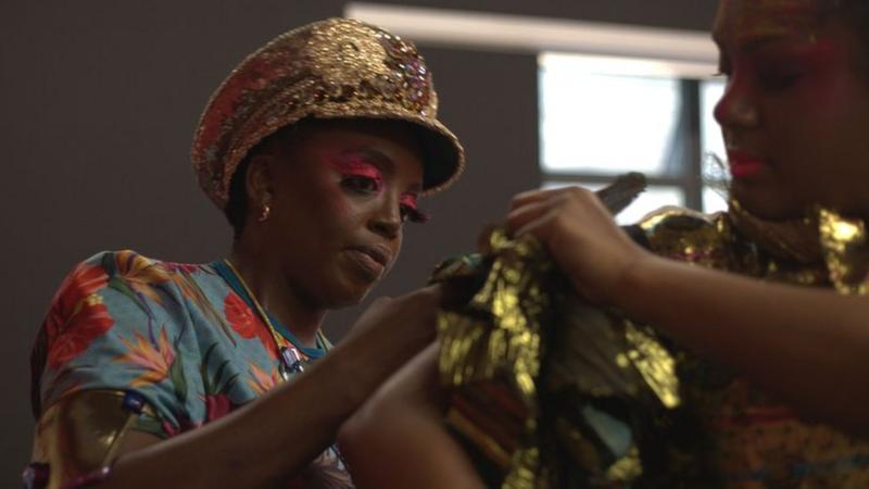 Trinidad and Tobago Carnival: Blue devils breathe fire into event - BBC ...