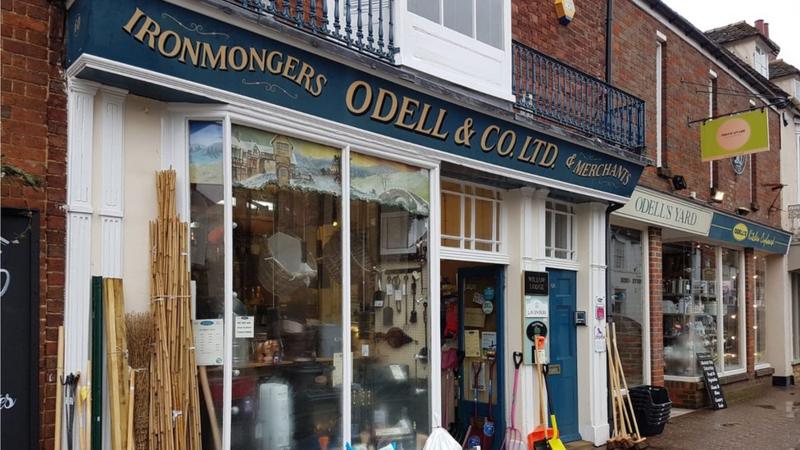 Two Ronnies 'Four Candles' sketch recreated in 280-year-old shop - BBC News