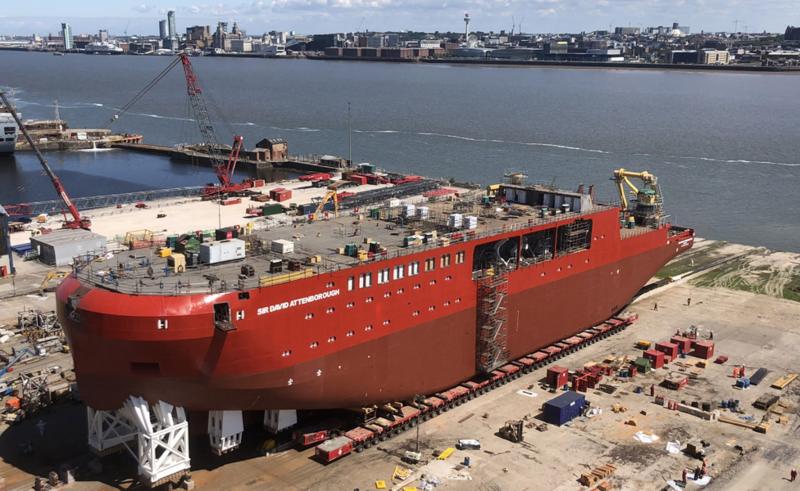 Sir David Attenborough polar ship ready for launch - BBC News