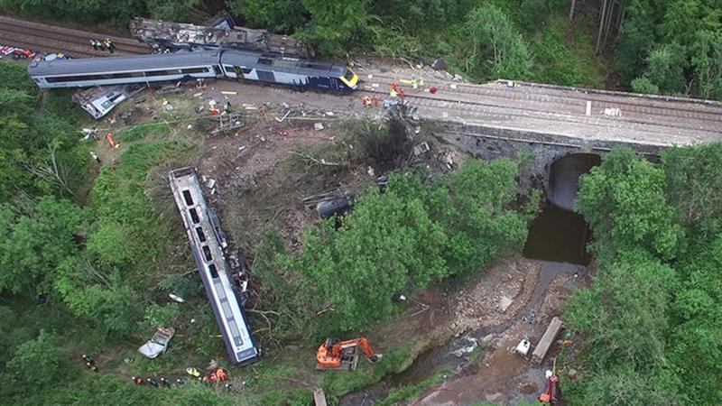 Stonehaven train derailment - BBC News