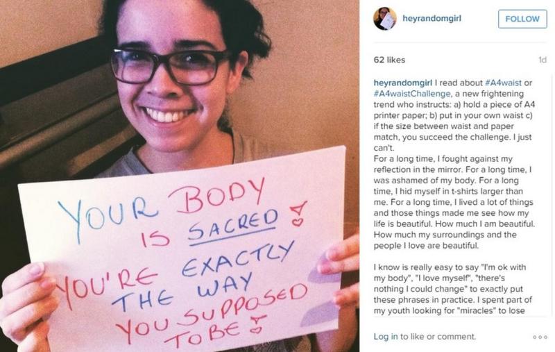 Why would anyone take the A4 skinny waist challenge? - BBC News
