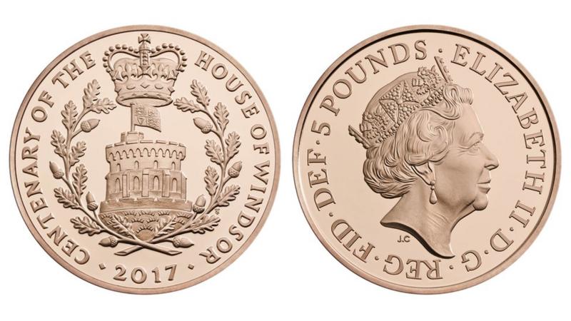 New £5 coins issued to celebrate Windsor name centenary - BBC News