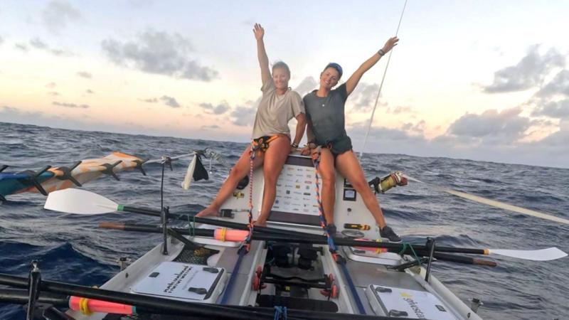 Pacific rowing duo, Miriam Payne and Jess Rowe complete challenge - BBC ...