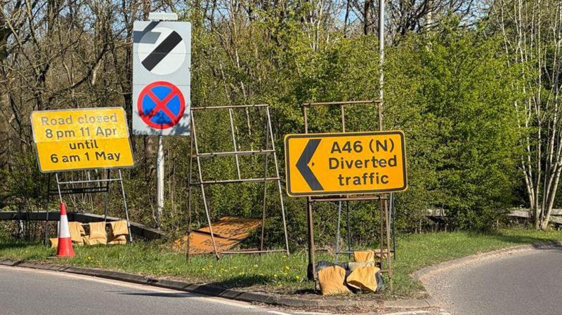 Kenilworth: A46 closure for HS2 works 'disrupting town and firms' - BBC ...