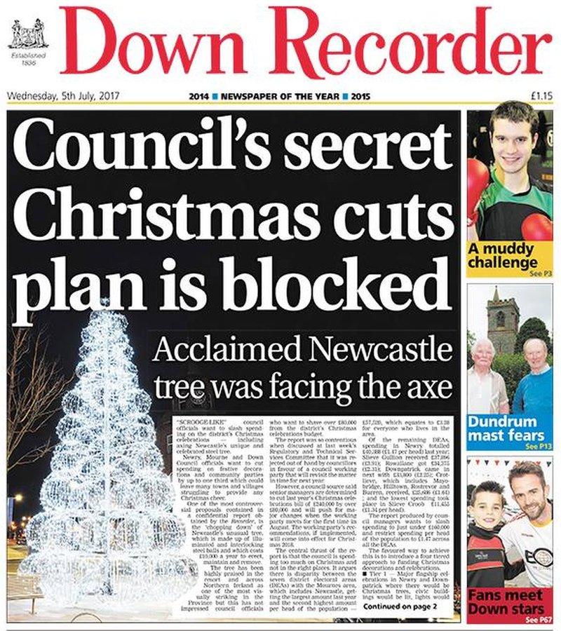 Weekly newspaper review: Christmas cuts, drug dens and golf magic - BBC ...
