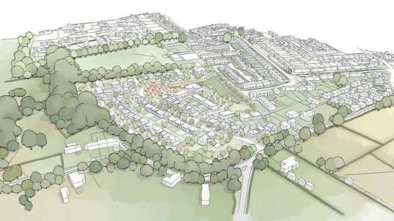 Hadlow plans unveiled for 100-home estate on green belt in Kent - BBC News