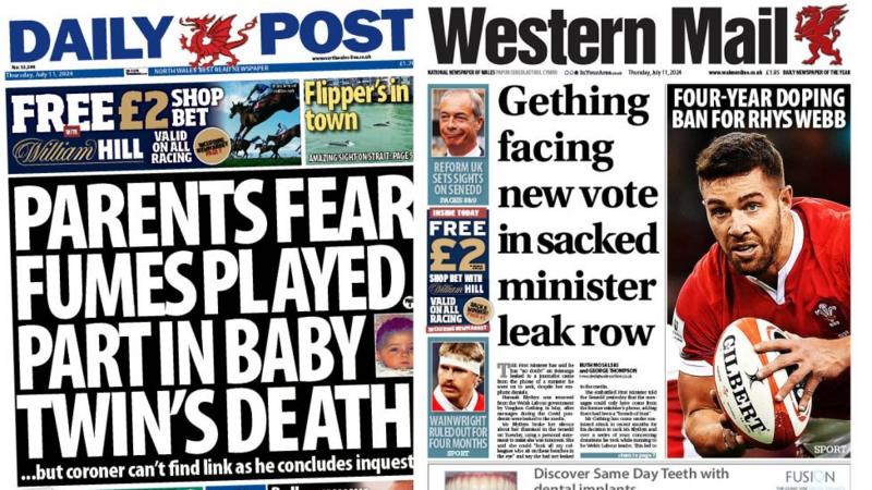 Wales’ newspaper review - BBC News