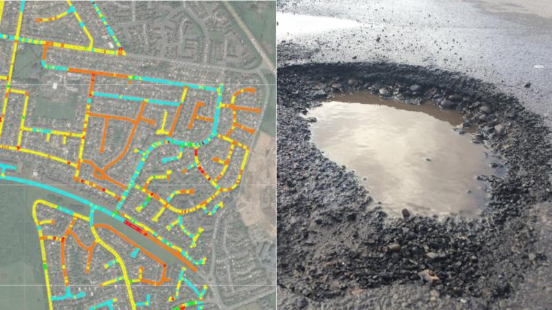 Surrey: AI to be used to spot potholes and speed up repairs - BBC News