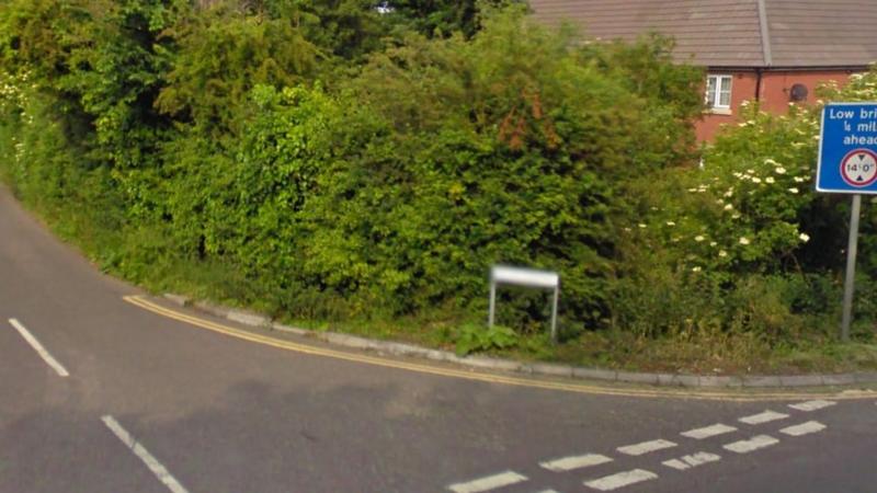 Westbury's controversial Slag Lane signs to be reinstated - BBC News