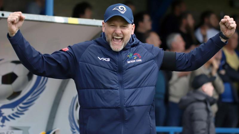 Bedford Town celebrate unexpected promotion to sixth tier - BBC Sport