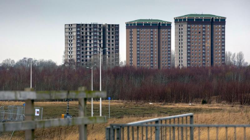 Motherwell tower blocks to be demolished in 'controlled blowdown' - BBC ...