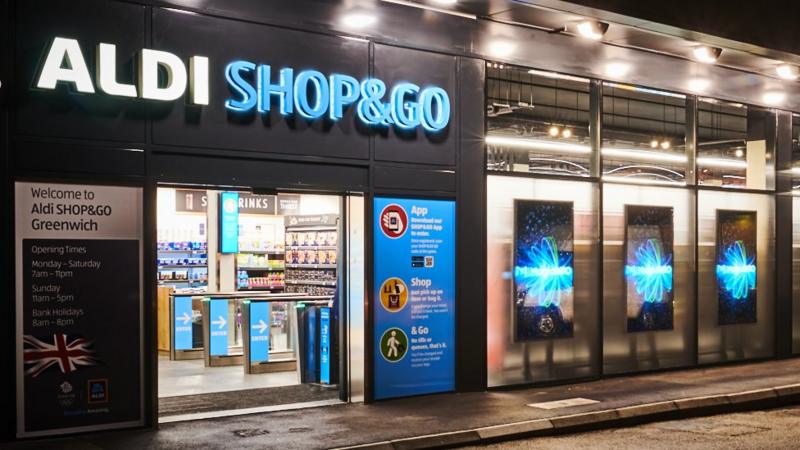 Aldi opens its first till-free supermarket - BBC News