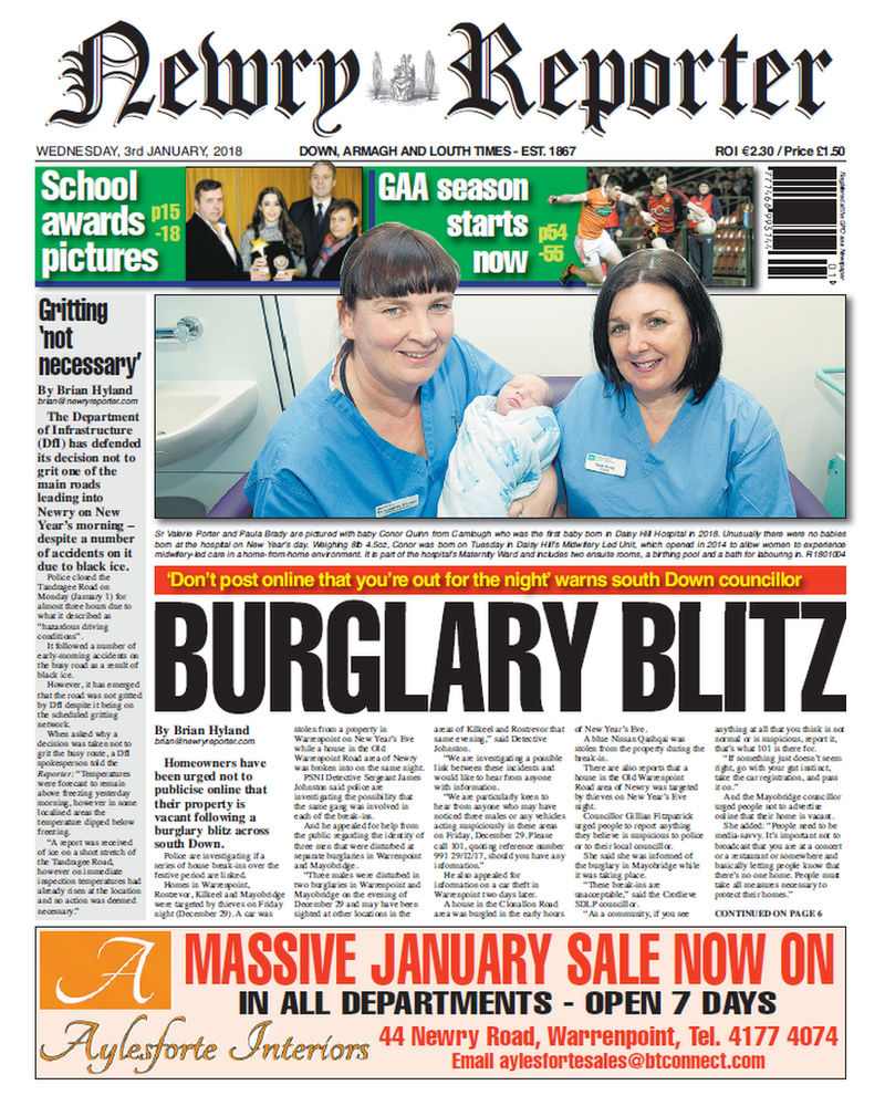 Weekly newspaper review: Storm damage, new year babies - BBC News