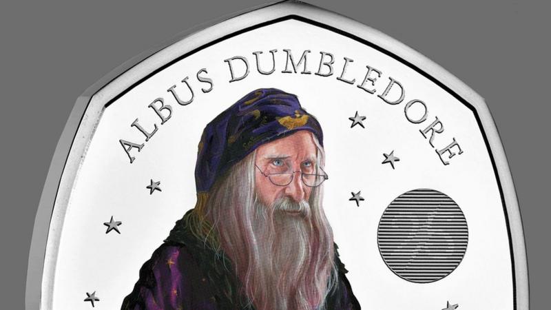 Harry Potter: Dumbledore 50p coin released - BBC Newsround