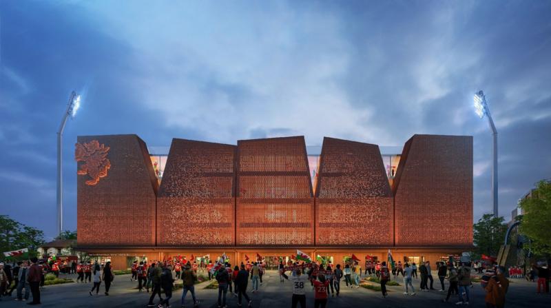 Wrexham: Club unveil revised design for new Kop stand at Stok Raceourse ...