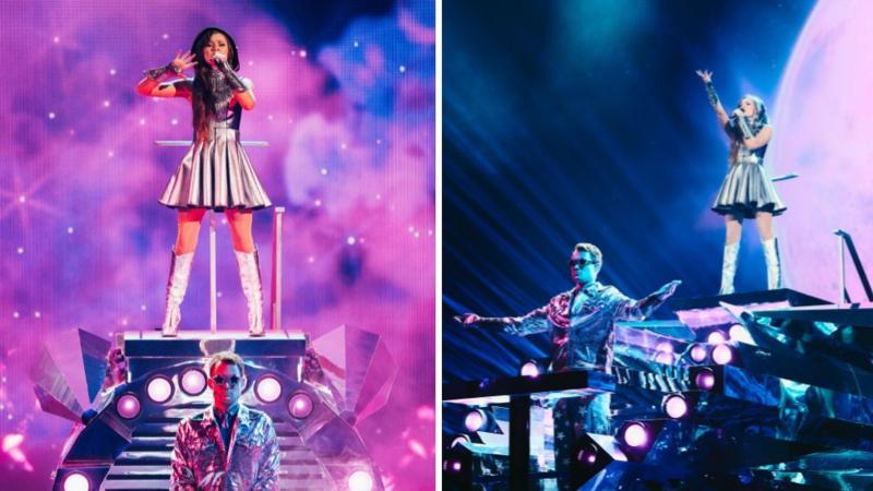 Eurovision: Irish entry EMMY ready for lift-off with Laika Party - BBC News
