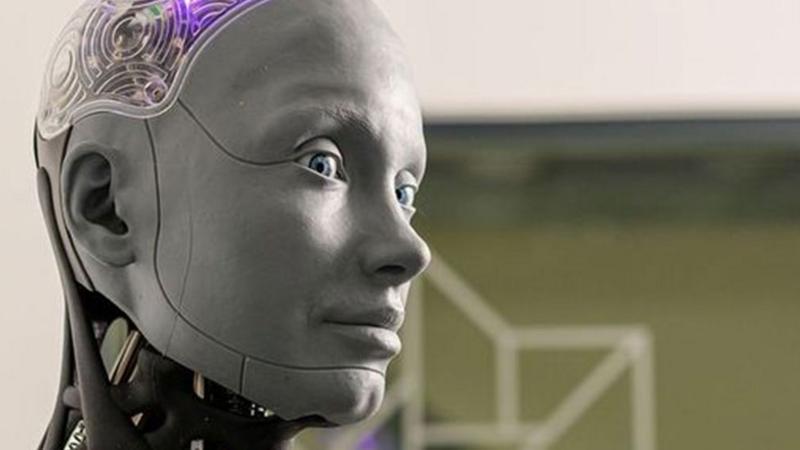 Ameca: Cornish-built humanoid robot meets the public - BBC News