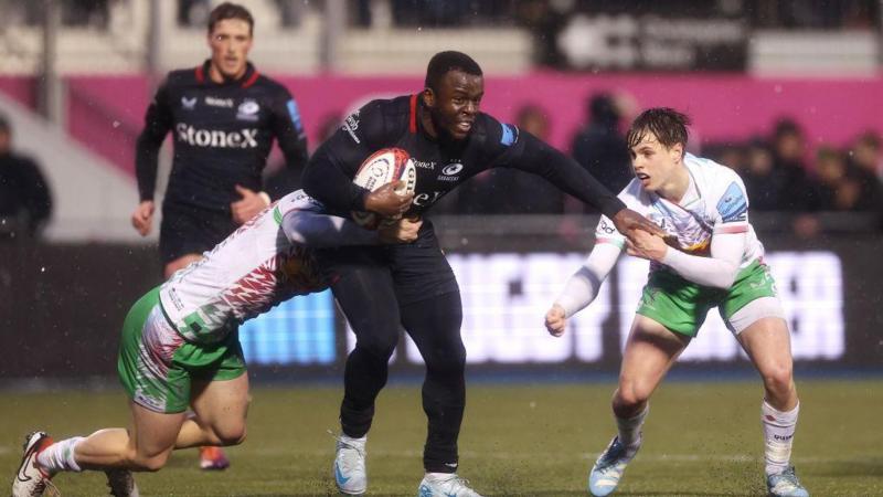 Premiership Rugby Cup: Saracens defeat Harlequins 28-26 - BBC Sport