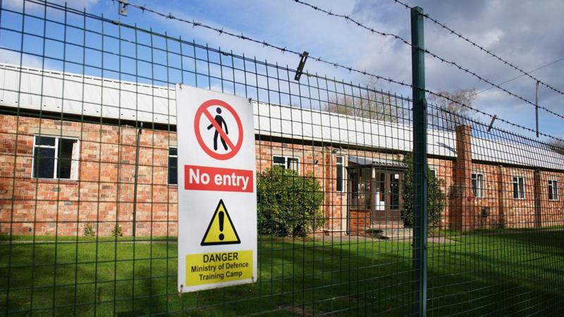 Crowborough military site now half full of asylum seekers - BBC News