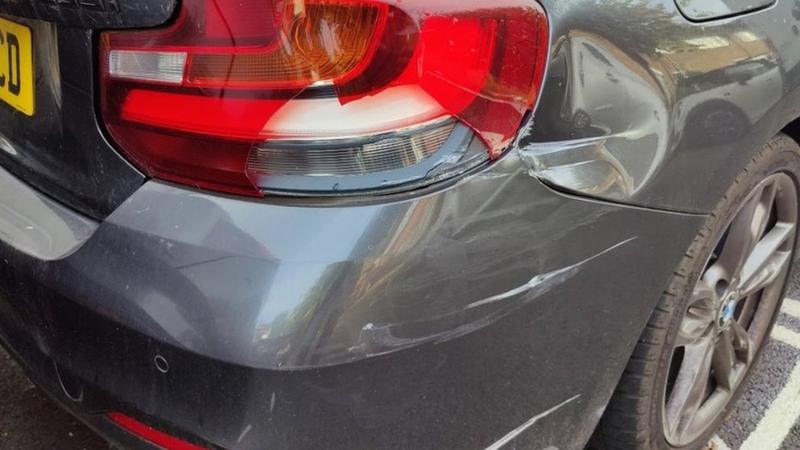 Merton: Disabled parking bay painted around car, driver says - BBC News