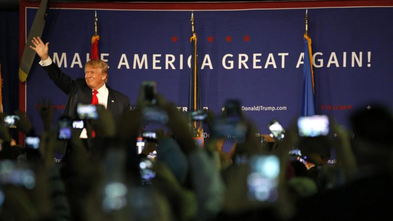 Tough talking wins Donald Trump support - BBC News