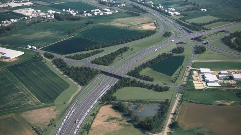 A421 Black Cat roundabout to Renhold weekend closures planned - BBC News