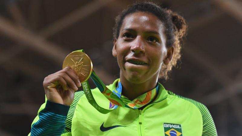 Rio 2016: Brazil's first gold from the City of God favela - BBC Sport