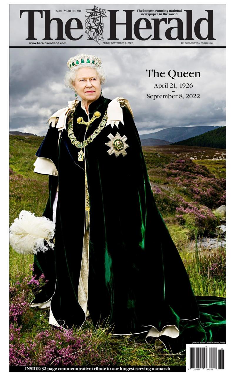 Scotland's papers: 'A nation mourns' after death of 'beloved' Queen ...