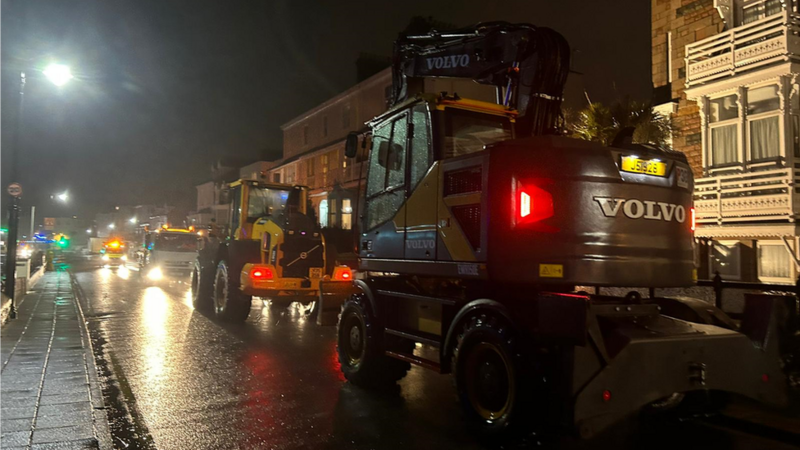 Storm hitting Jersey a 'major incident' - BBC News