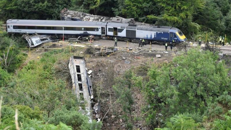 Stonehaven crash: Network Rail fined £6.7m over fatal derailment - BBC News