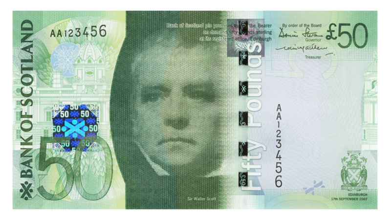 Scottish paper £20 and £50 notes must be used by October - BBC News