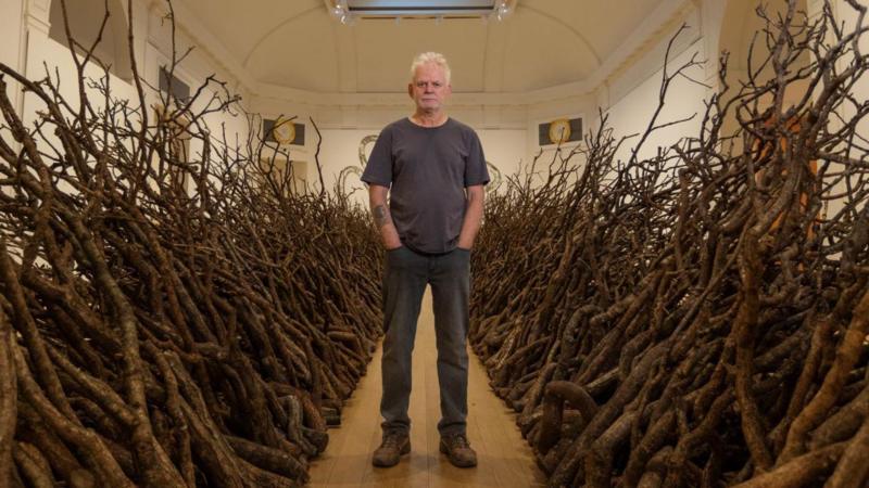 A life's artwork: 50 years of Andy Goldsworthy - BBC News