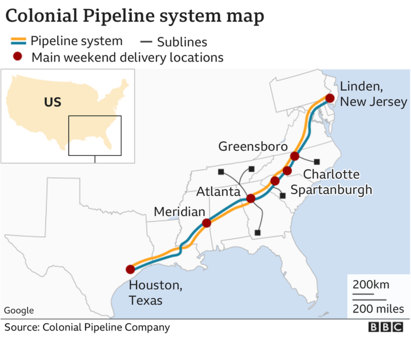 Colonial hack: How did cyber-attackers shut off pipeline? - BBC News
