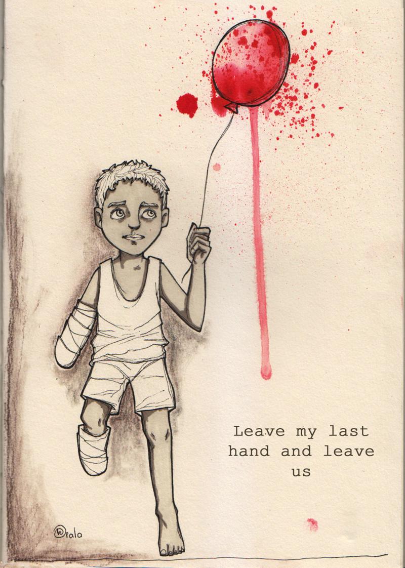 Diala Brisly: Paintings of hope for Syria's children - BBC News