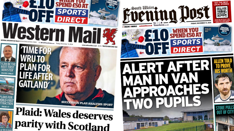 Wales’ newspaper review - BBC News