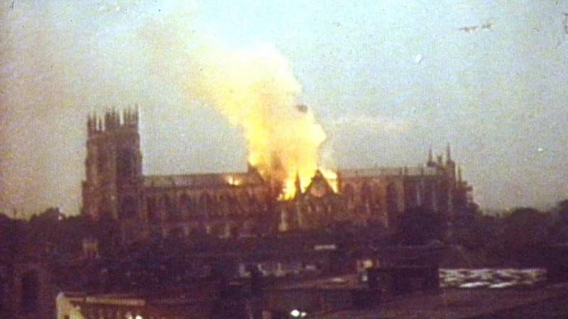Exhibition marks 40 years since York Minster fire - BBC News