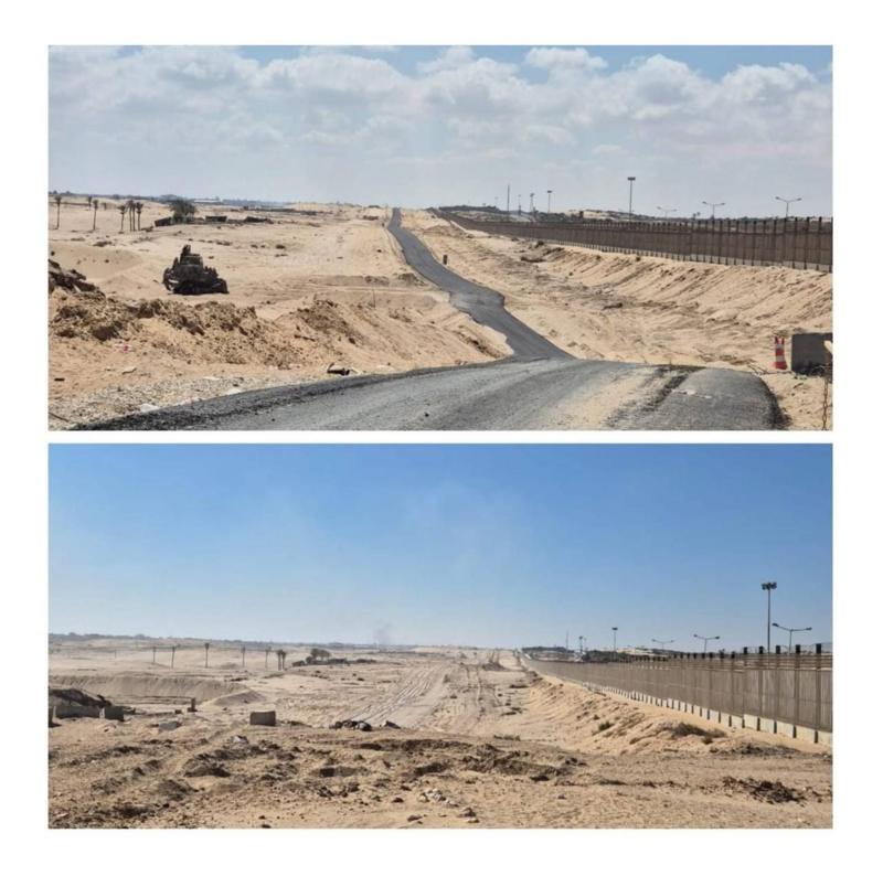 Satellite images show how Israel is paving key Gaza road - BBC News