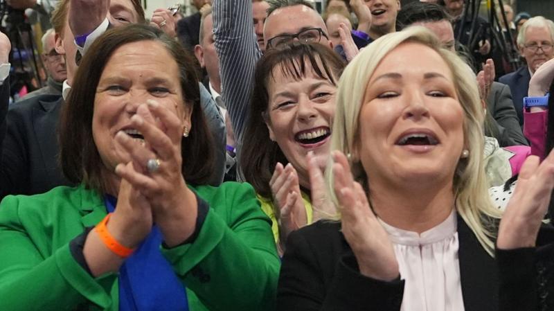 Sinn Féin wins a hat-trick and the DUP loses three seats - BBC News