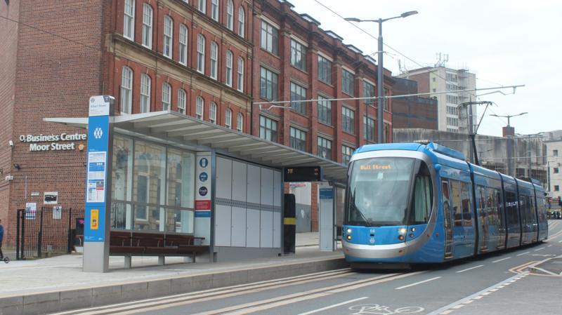 New Birmingham tram extension welcomes first passengers - BBC News