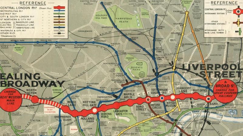 Central line's 125th anniversary marked with TfL treasure hunt - BBC News