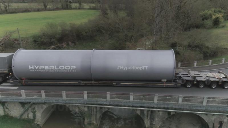 Hyperloop test pod sets speed record - BBC News