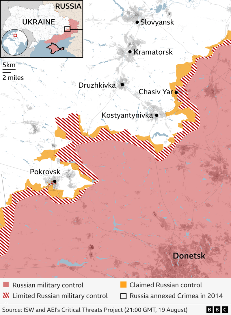 Why Donetsk 'fortress belt' matters so much for Ukraine's defences ...