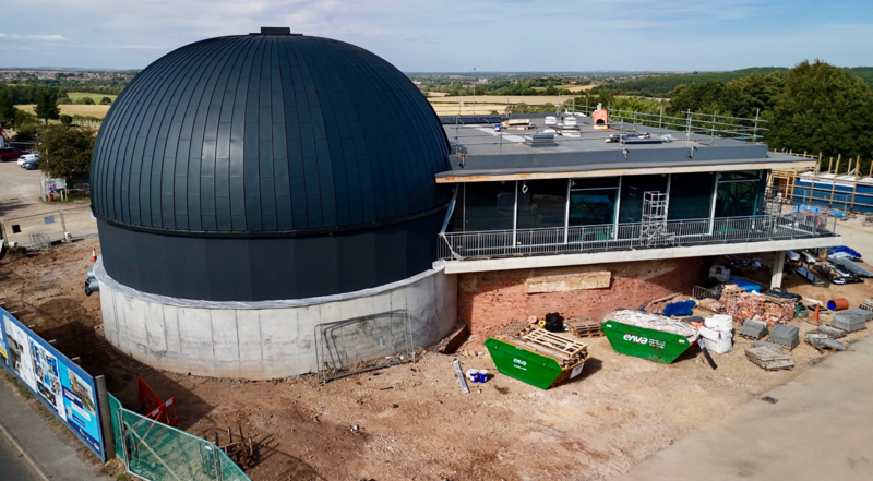 Sherwood Observatory: Construction of planetarium nearly complete - BBC ...