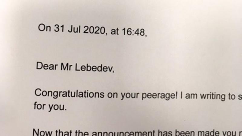 Evgeny Lebedev: Ministers withhold security advice over Lords seat ...