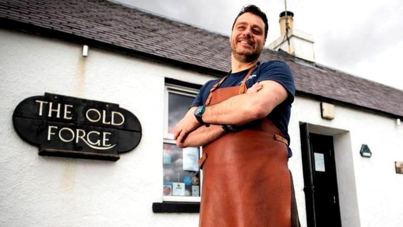 Britain's remotest mainland pub The Old Forge reopens after revamp ...