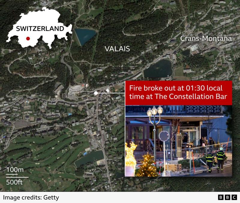Eyewitnesses describe tragedy of Swiss ski resort fire - BBC News